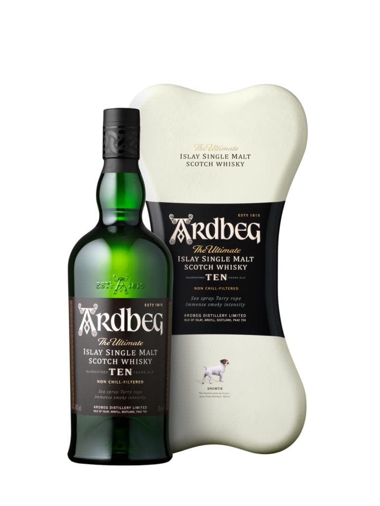 Ardbeg lanserar en unik presentförpackning i form av ett hundben ...